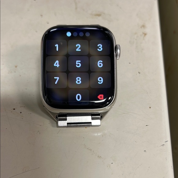 Apple | Wearables | Apple Smartwatch With Silver Frame And Black ...
